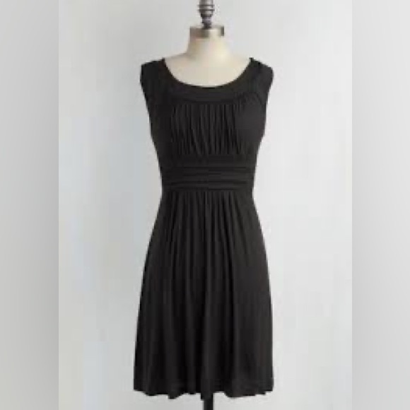 Modcloth | Dresses | Modcloth Classic Black Midi Dress | Poshmark